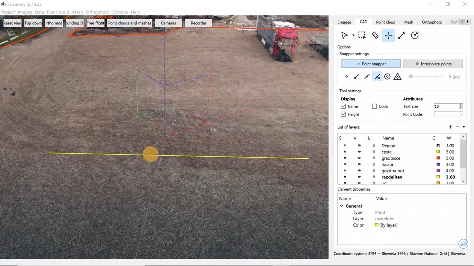 How to create new 3D CAD points with the draw points tool | 3Dsurvey