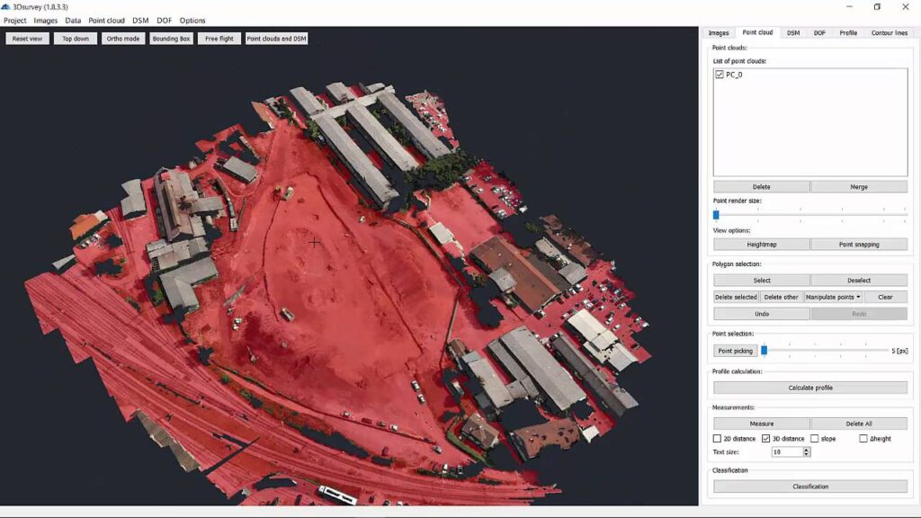 Point cloud classification - 3Dsurvey