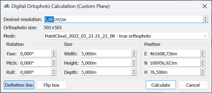 How to create a custom plane orthophoto | 3Dsurvey